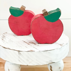 Apples, Wooden Apples, Fall Tiered Tray Decor, Fall Decor, Apple Decor ...
