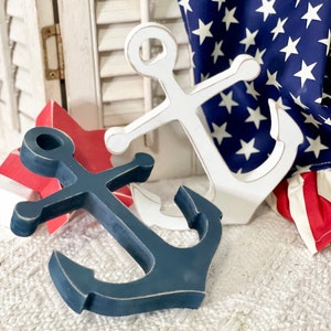 Anchor, Beach Decor, Patriotic Decor, Nautical Decor, US Navy, Summer ...