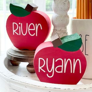 Wood Apple, Back to School Tiered Tray Decor, School Decor, Farmhouse ...