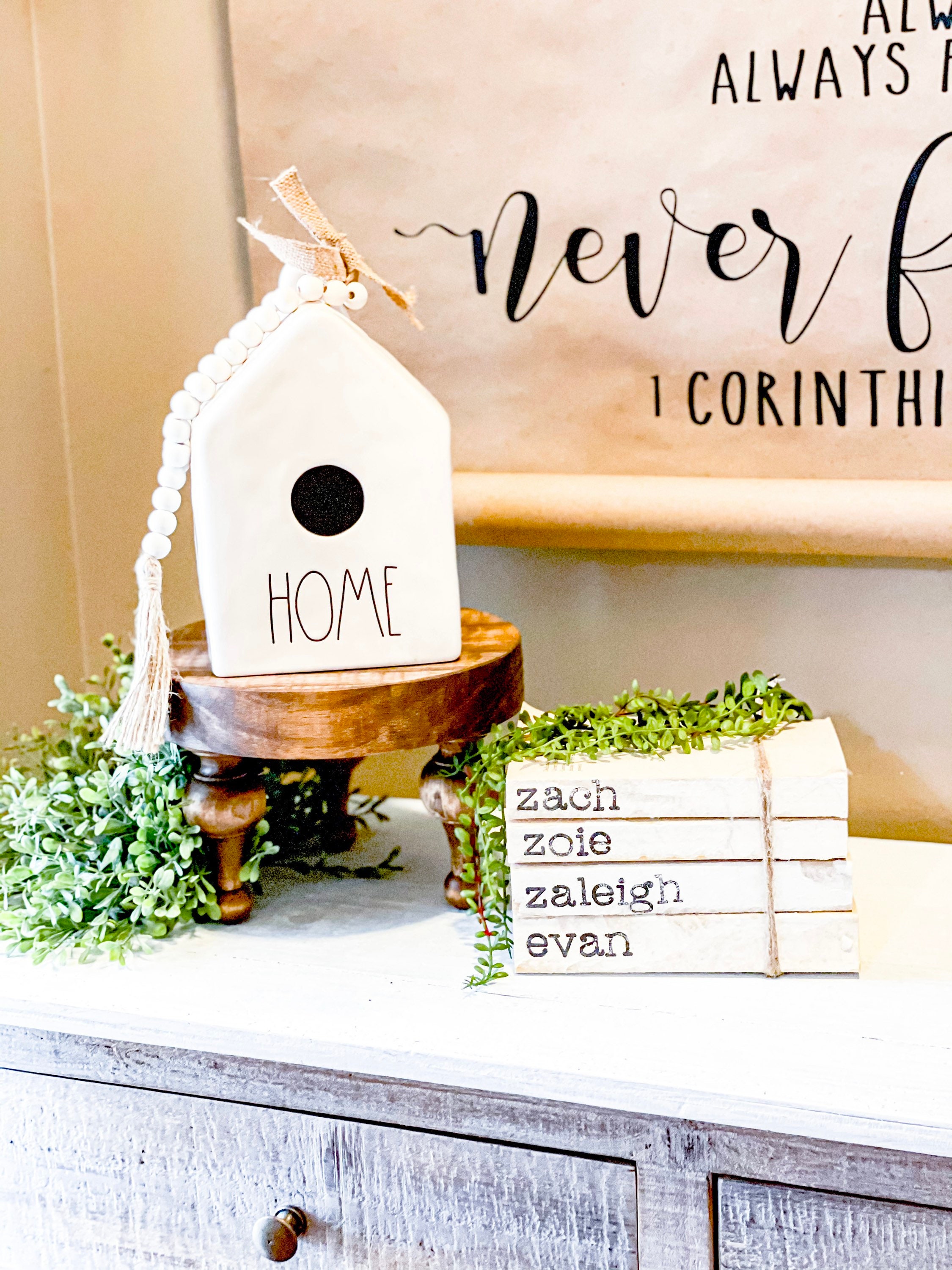 Riser farmhouse riser wood riser wood tray wood stand | Etsy