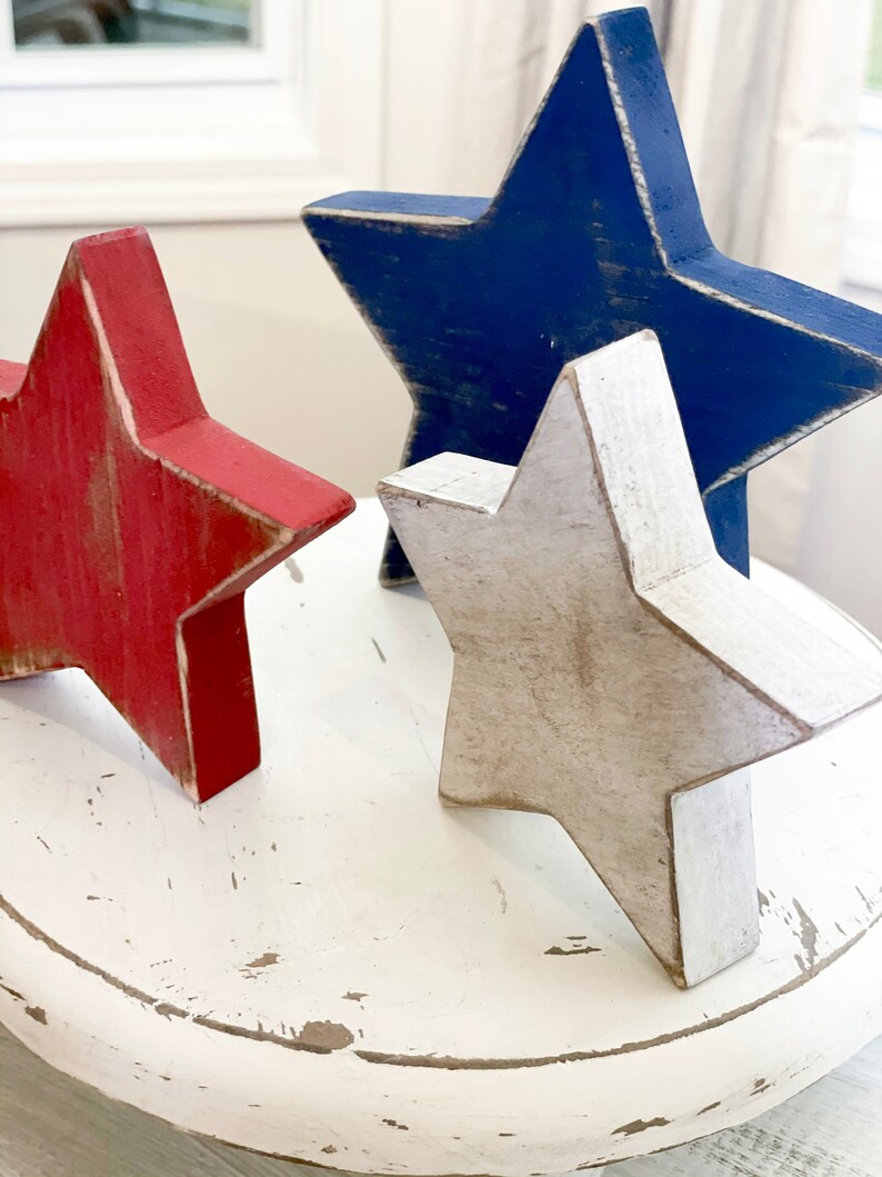Wood Stars Rustic Stars Patriotic Decor Patriotic Theme | Etsy