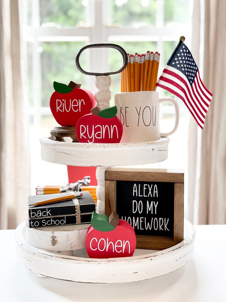 Back to school bookstack school days classroom decor school | Etsy