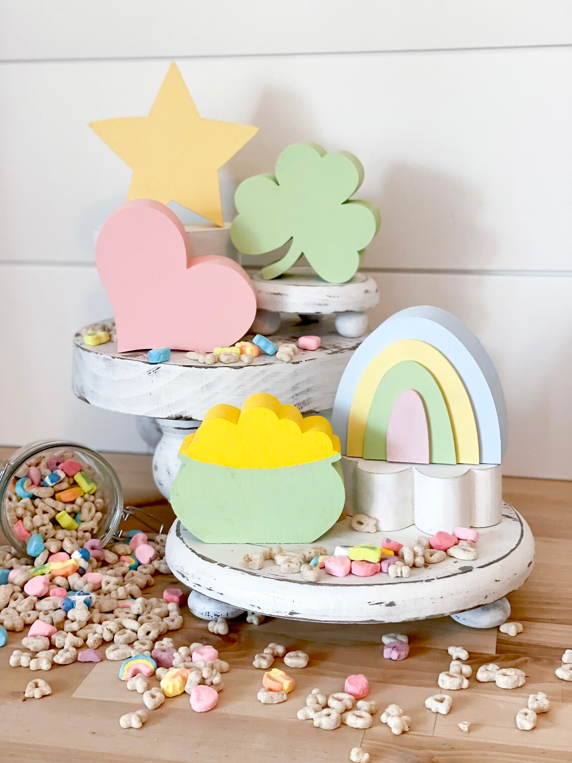 My Lucky Charm St. Patricks Decor Wood Shamrock Clover - Etsy