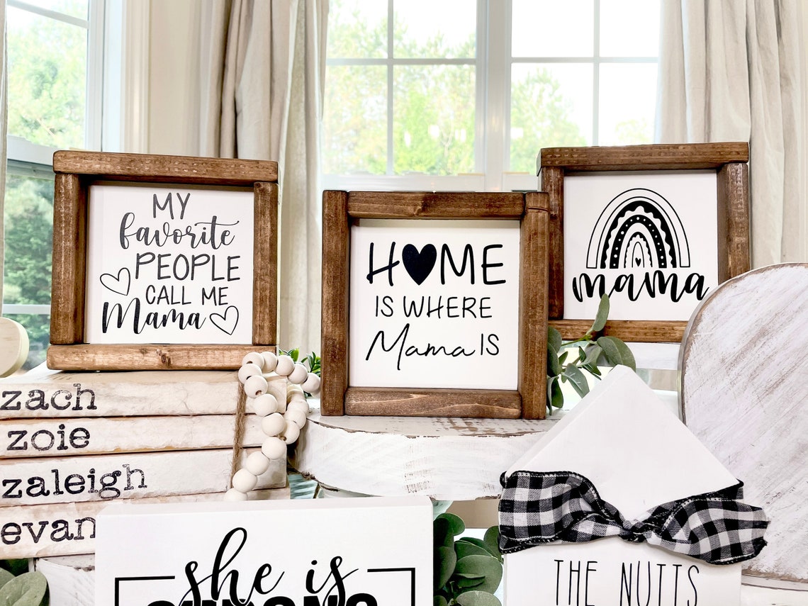 Mama Sign, Mother’s Day Sign, Mom Signs, Mother’s Day Gift, Farmhouse ...