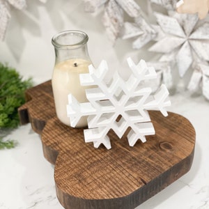 Snowman Riser, Wood Snowman, Handmade Snowman, Winter Decor, Farmhouse ...