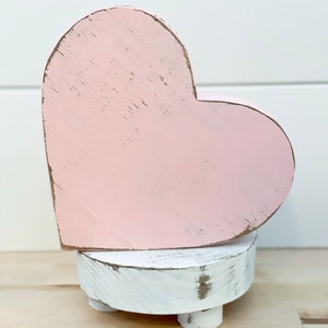 White Distressed Heart, Wooden Heart, Heart Decor, Valentine’s Decor - Etsy