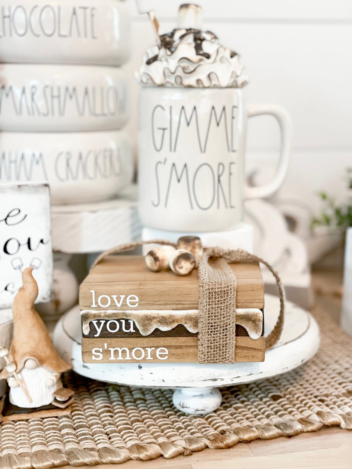 Smores Smores Bookstack Smores Theme Bookstack Tiered - Etsy