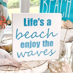 Beach Sign, Beach Decor, Summer Decor, Beach Theme, Farmhouse Signs ...