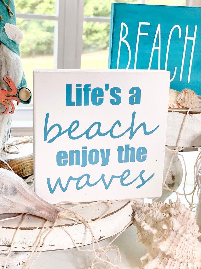 Beach Sign Beach Decor Summer Decor Beach Theme Farmhouse - Etsy