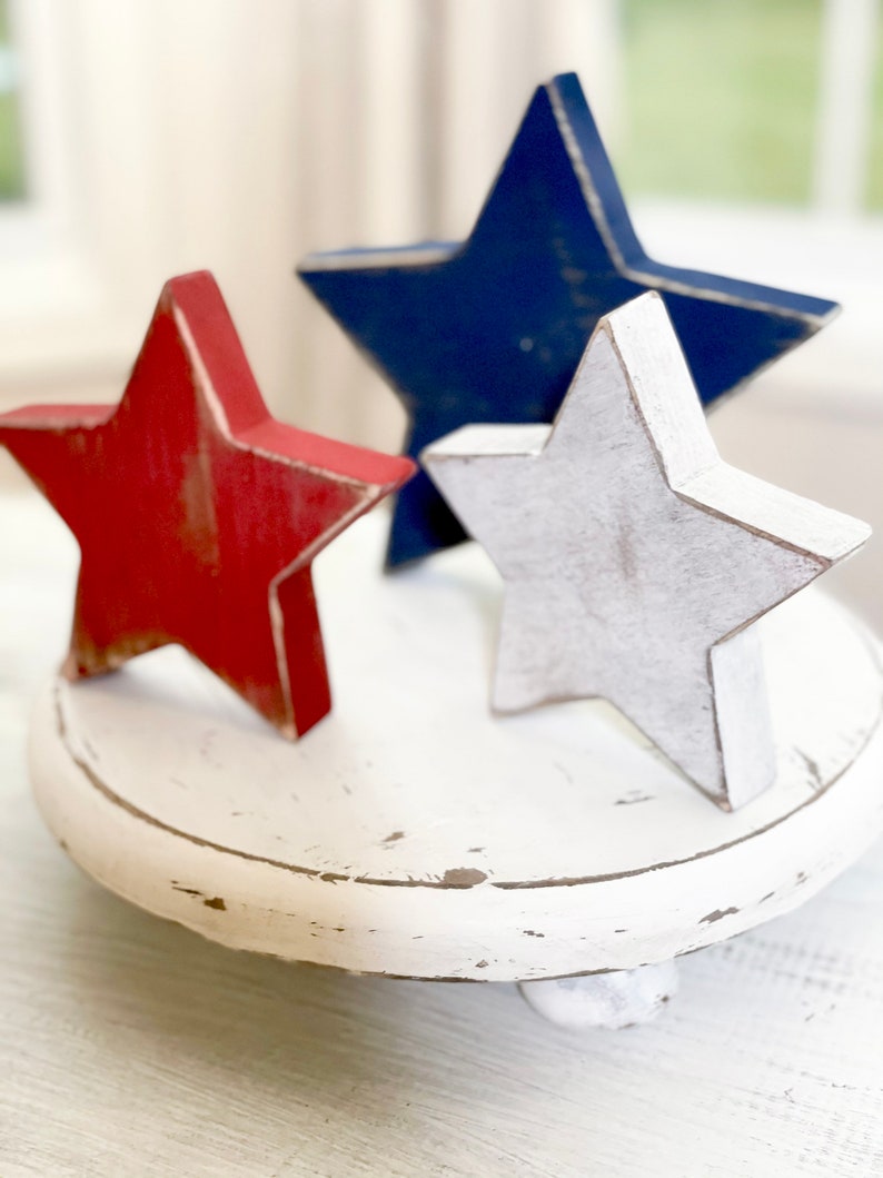 Wood Stars Rustic Stars Patriotic Decor Patriotic Theme | Etsy