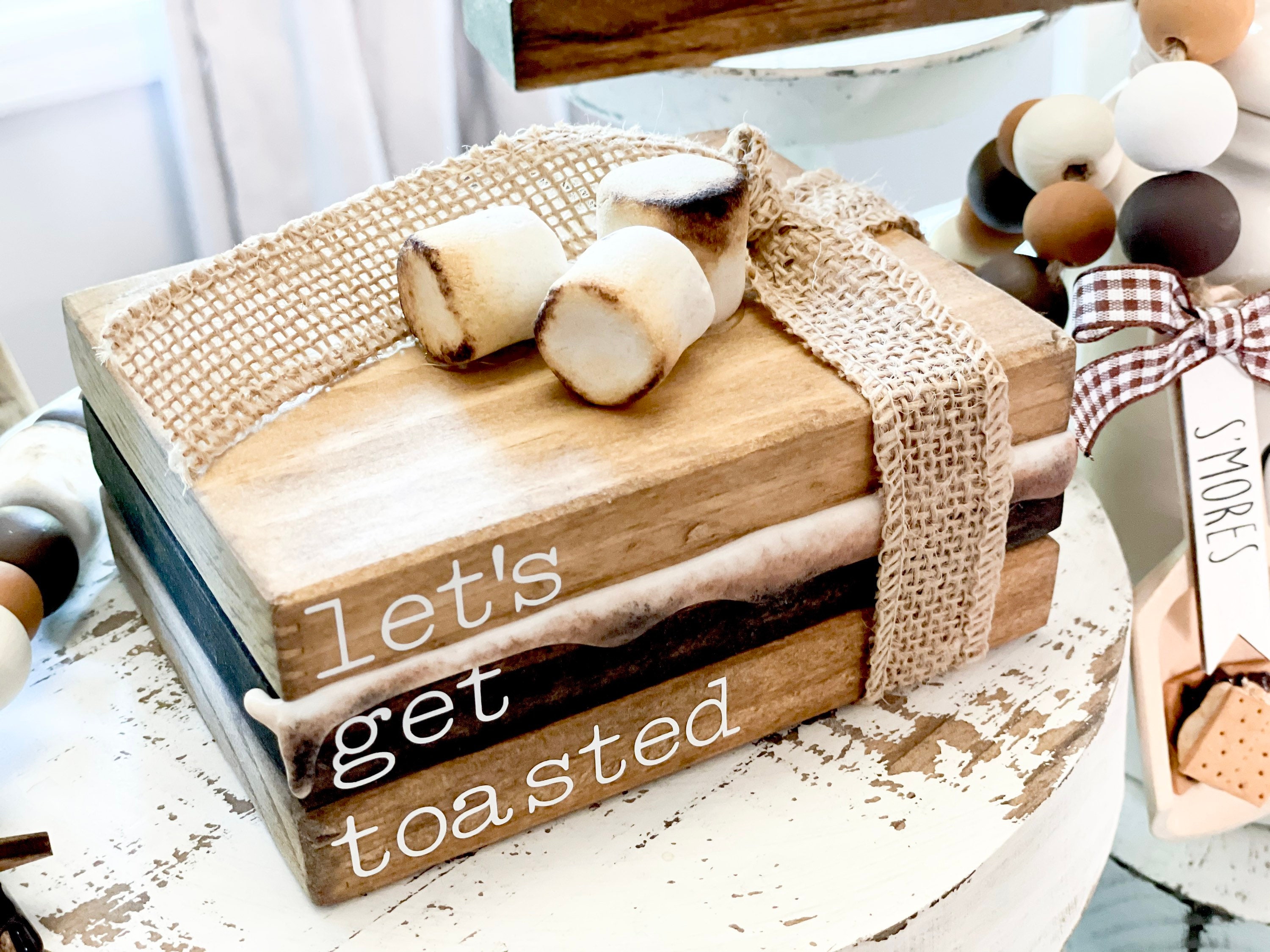 Smores Smores Bookstack Smores Theme Bookstack Tiered - Etsy Canada