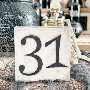 Halloween Decor, Halloween Sign, 31, October 31, Vintage Halloween ...