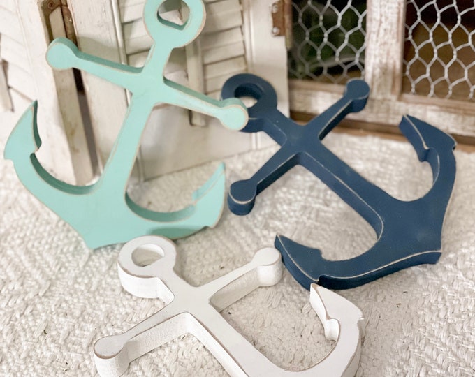 Anchor, Beach Decor, Patriotic Decor, Nautical Decor, US Navy, Summer ...