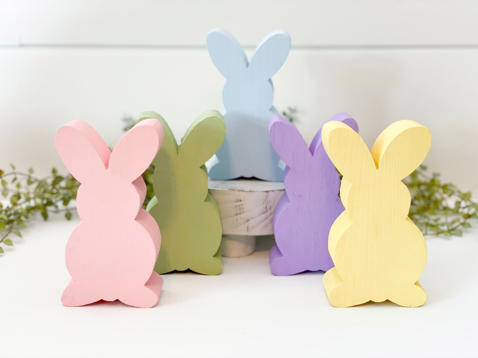 Wooden Bunny Bunny Easter Decor Spring Decor Easter Tiered - Etsy