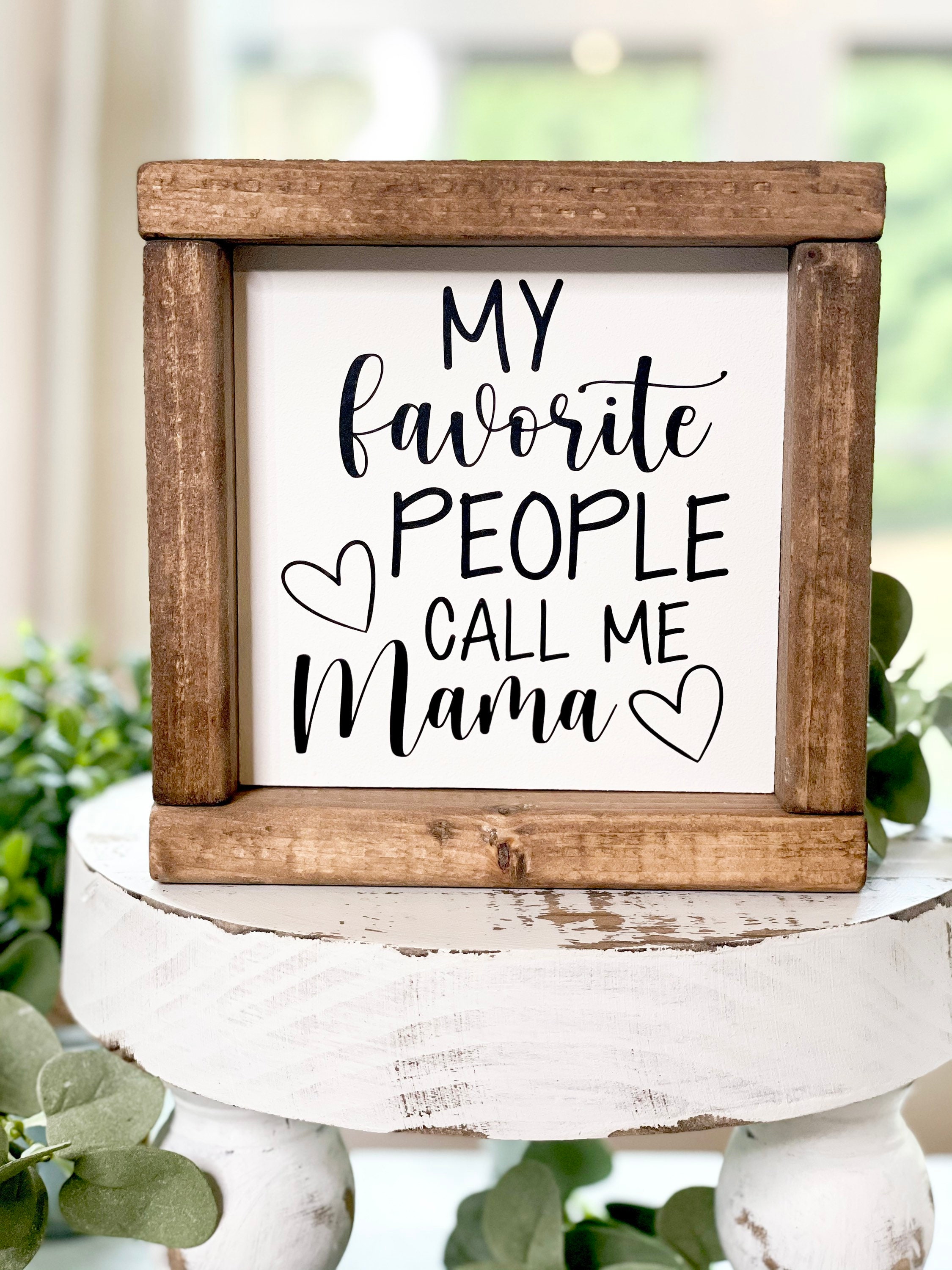 Mama Sign Mothers Day Sign Mom Signs Mothers Day Gift | Etsy