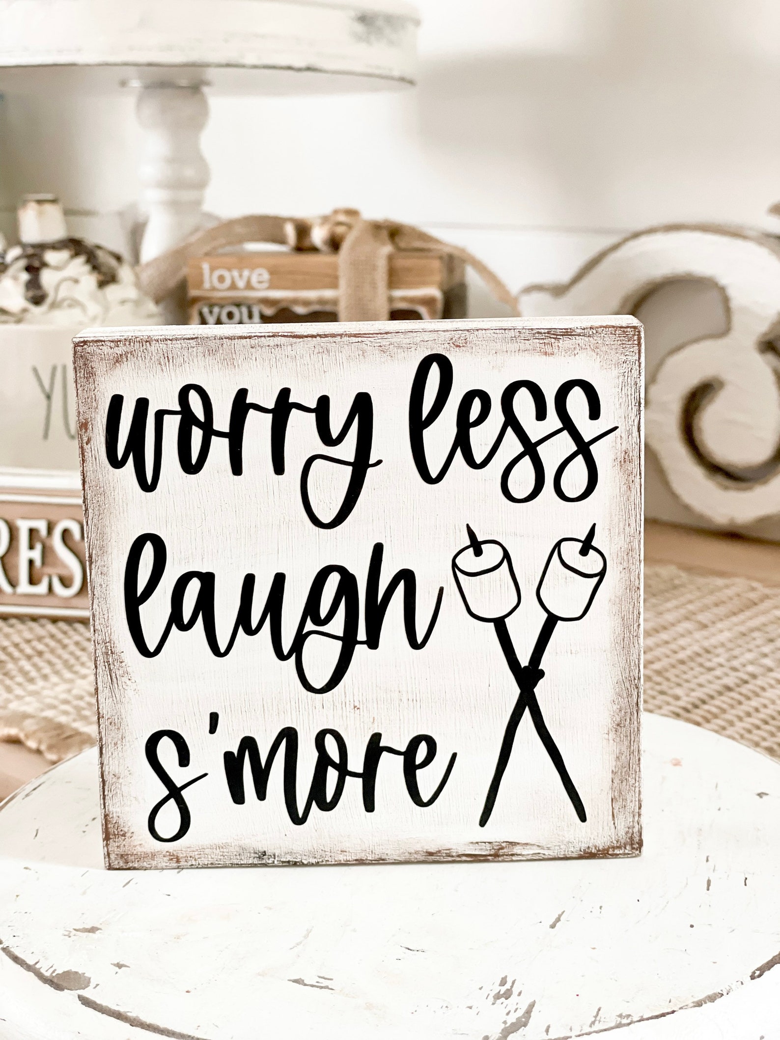 Smores Sign Smores Decor Fall Decor Smores Theme Worry - Etsy