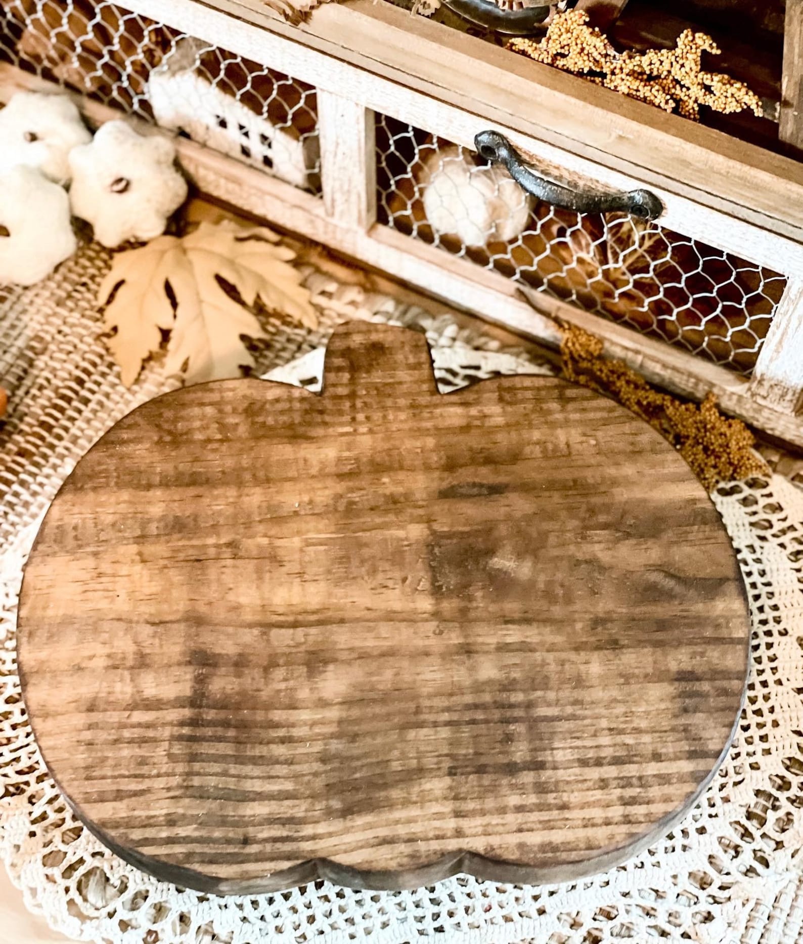 Pumpkin Shaped Riser, Riser, Farmhouse Riser, Fall Decor, Wood Pumpkin ...