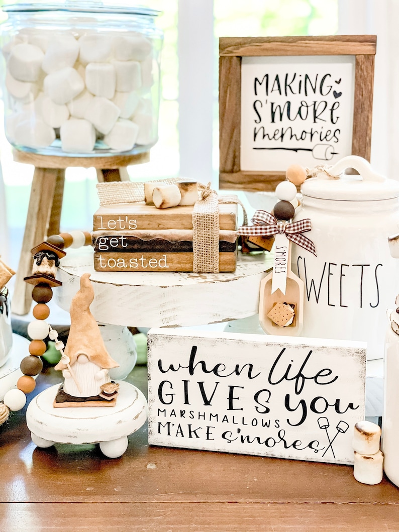 Smores Smores Bookstack Smores Theme Bookstack Tiered - Etsy