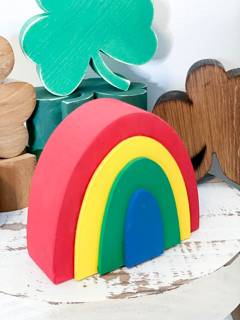 Rainbow, Rainbow Decor, Wooden Rainbow, St Patrick’s Day Decor, St ...