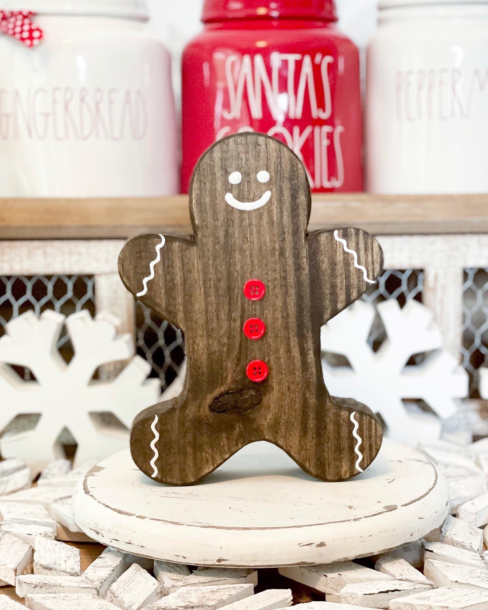 Gingerbread Man Wood Gingerbread Gingerbread Kitchen - Etsy