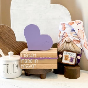 Peanut Butter and Jelly Bookstack, Pb&j Bookstack, Tiered Tray Decor ...