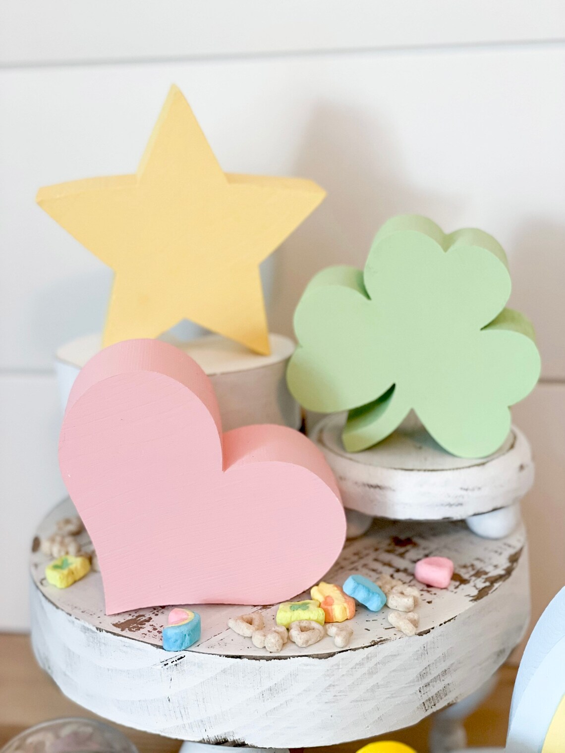 My Lucky Charm St. Patricks Decor Wood Shamrock Clover - Etsy