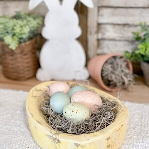 Easter Centerpiece, Handmade Easter, Dough Bowl Decor, Easter Egg ...