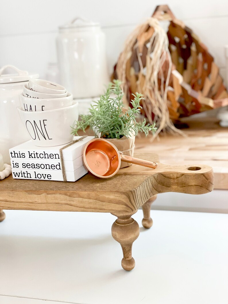 Cutting Board Riser Riser Farmhouse Riser Pedestal Riser | Etsy