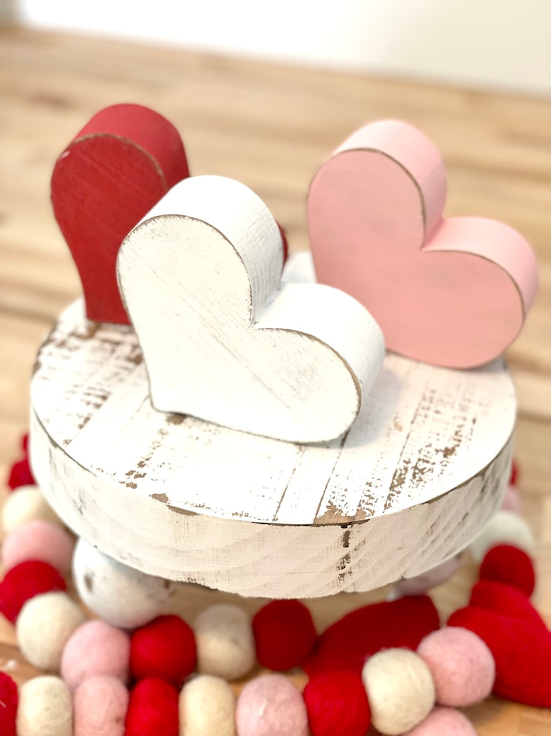 Wooden Heart Heart Decor Valentines Decor Valentines - Etsy