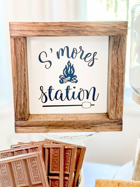 Smores sign smores decor fall decor smores theme | Etsy