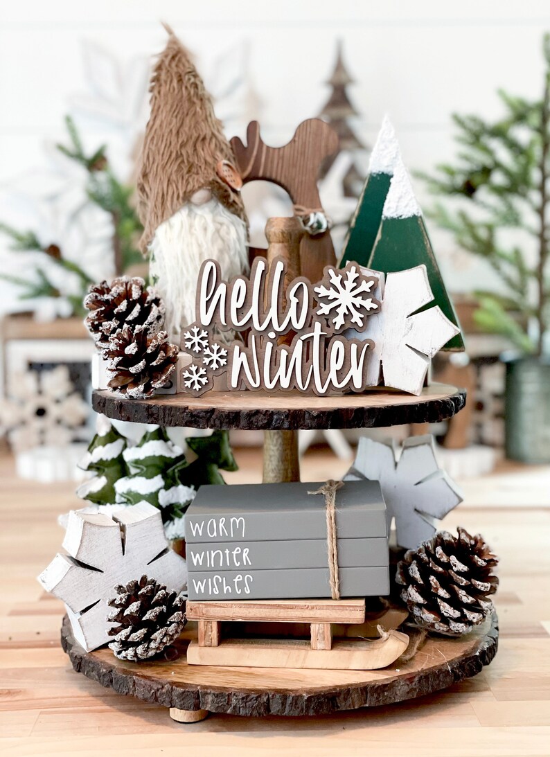 Wood Snowflake Winter Decor Christmas Decor Snowflakes - Etsy