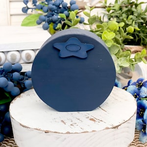 Blueberry Decor, Wood Blueberry, Summer Decor, Tiered Tray Decor ...