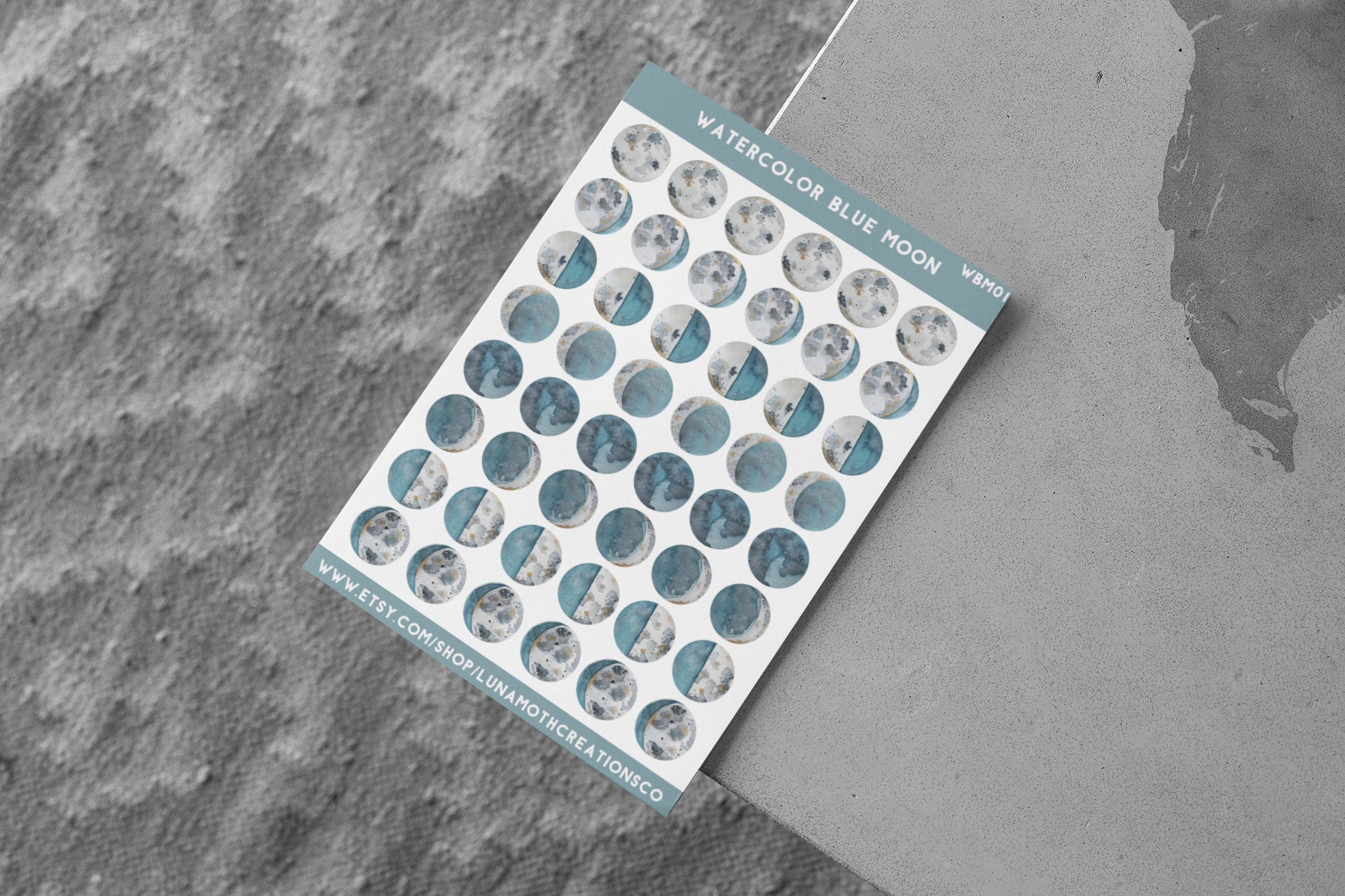 Moon Phases Planner Stickers Full Moon New Moon Stickers - Etsy