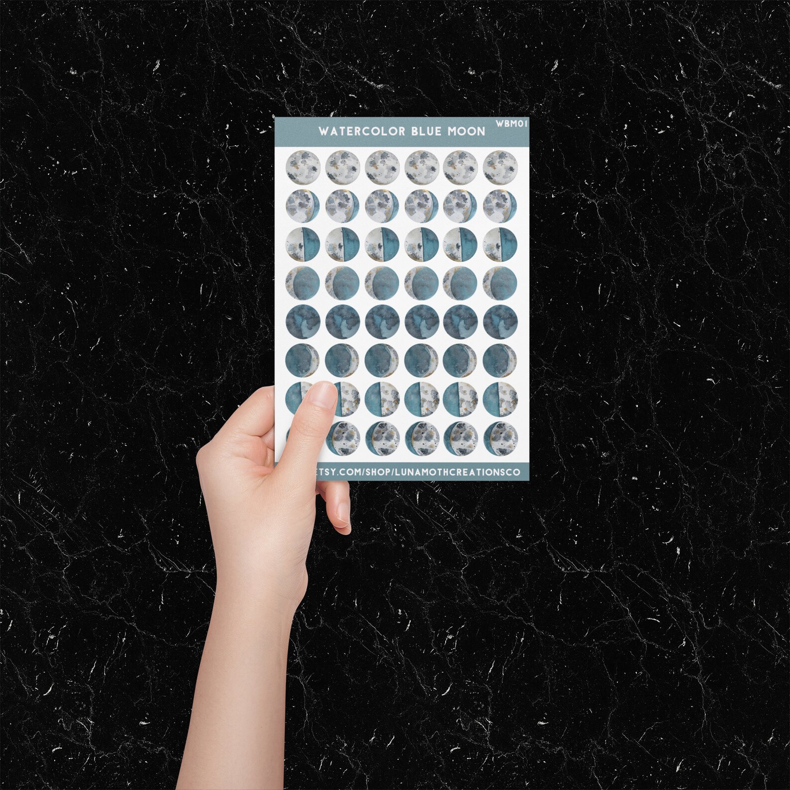 Moon Phases Planner Stickers Full Moon New Moon Stickers - Etsy