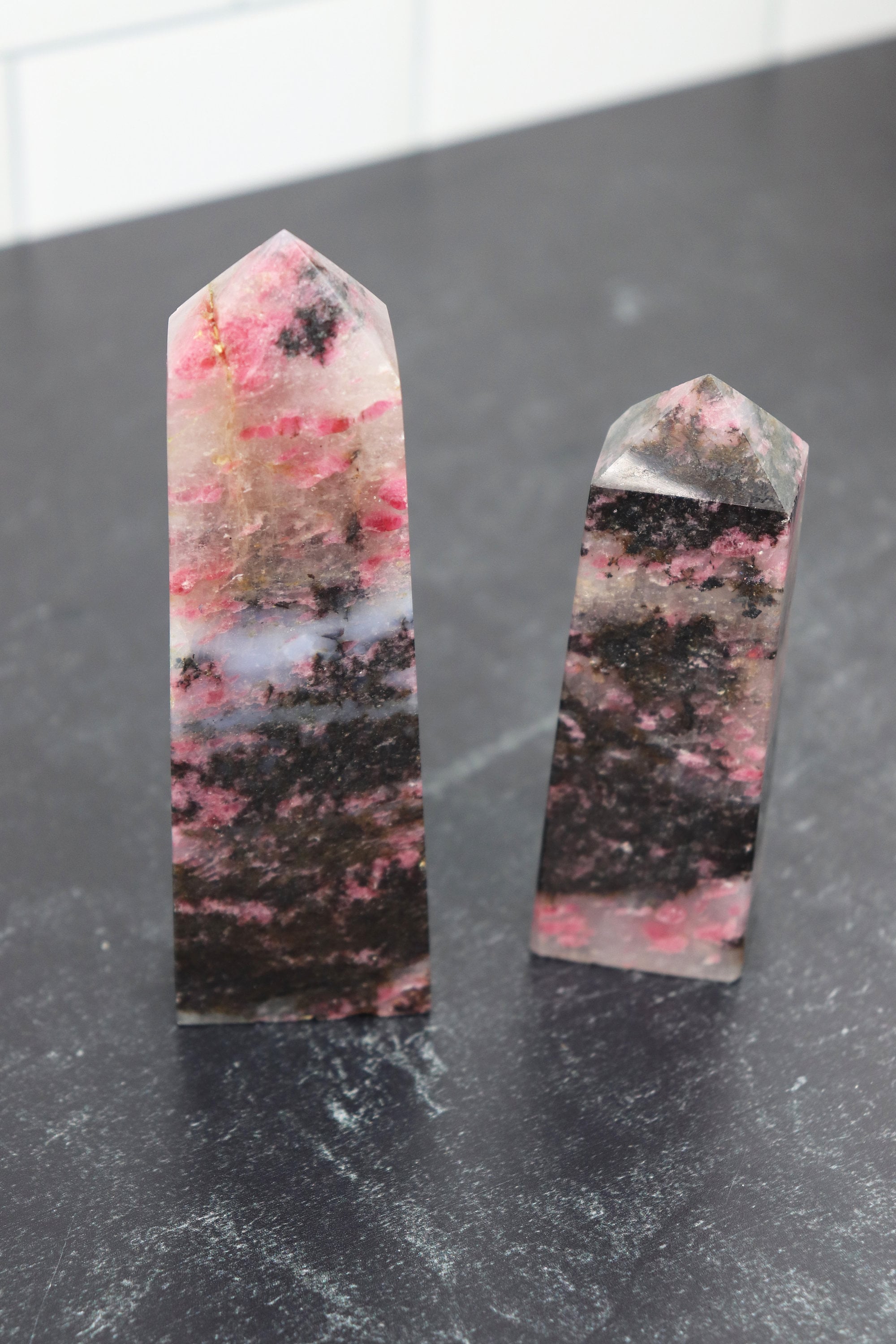 GEMMY Rhodonite Tower Rhodonite Crystal Rhodonite Stone - Etsy