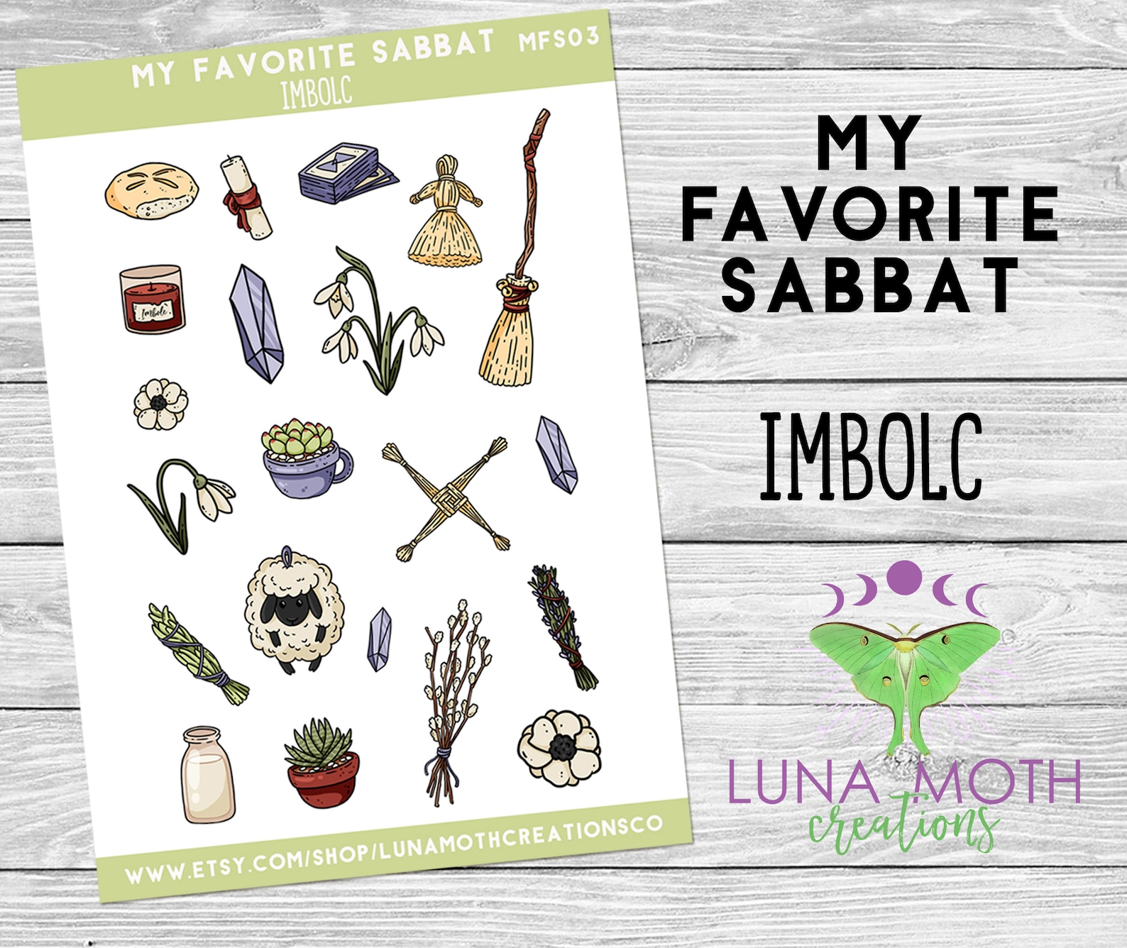 My Favorite Sabbat Planner Stickers Mini Sabbat Stickers - Etsy