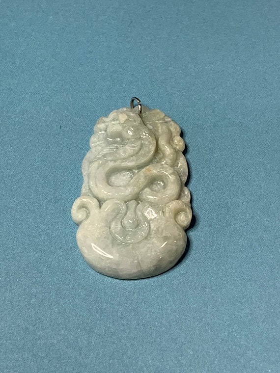 Jade Chinese Dragon Pendent-jade Gemstone Necklace Pendent | Etsy
