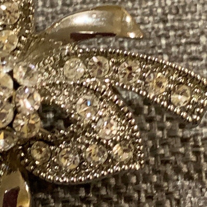 Silver Rhinestone Brooch-silver Flower Brooch-silver - Etsy