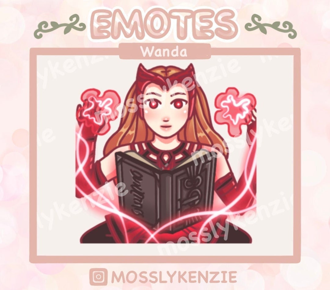 Wanda Maximoff Darkhold Twitch Emote / Discord Emote, Scarlet Witch ...
