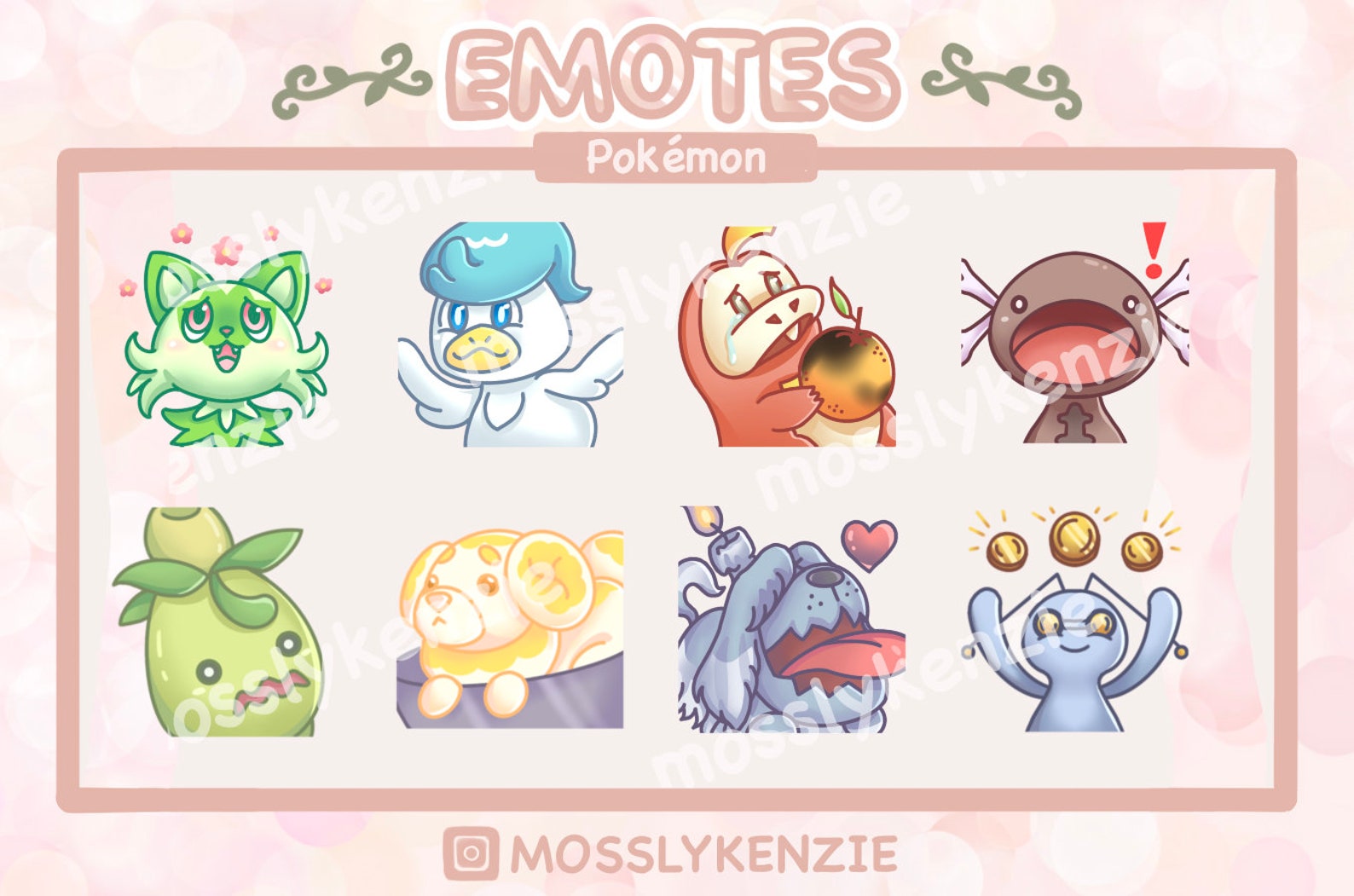 Pokemon Scarlet and Violet Emote Pack | Discord Emoji | Twitch Emote ...
