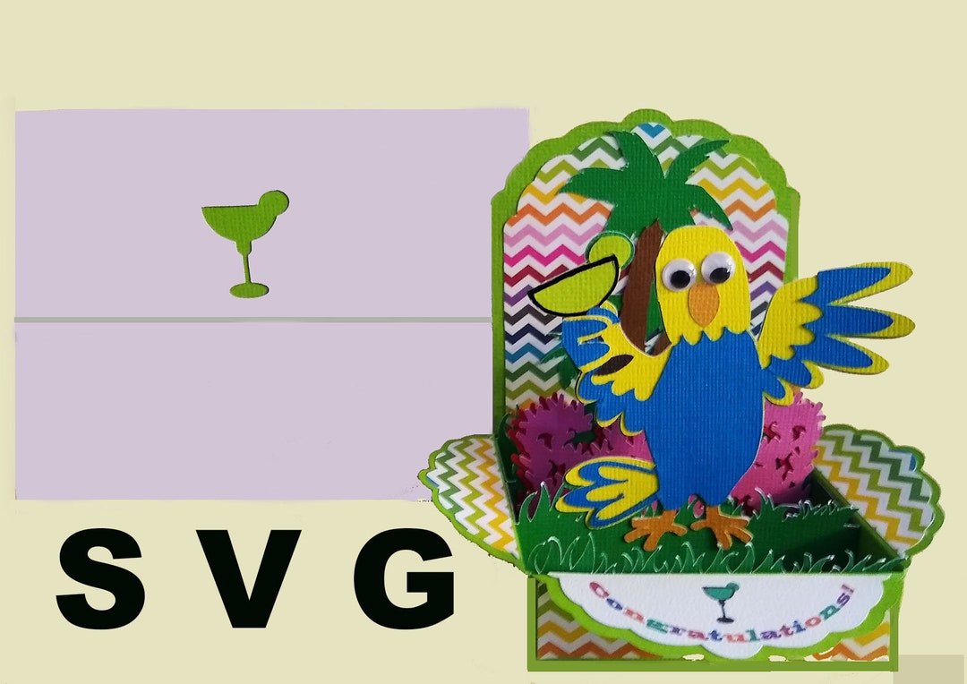 SVG Birthday or Congratulations Pop up Box Card and Envelope for Cricut ...
