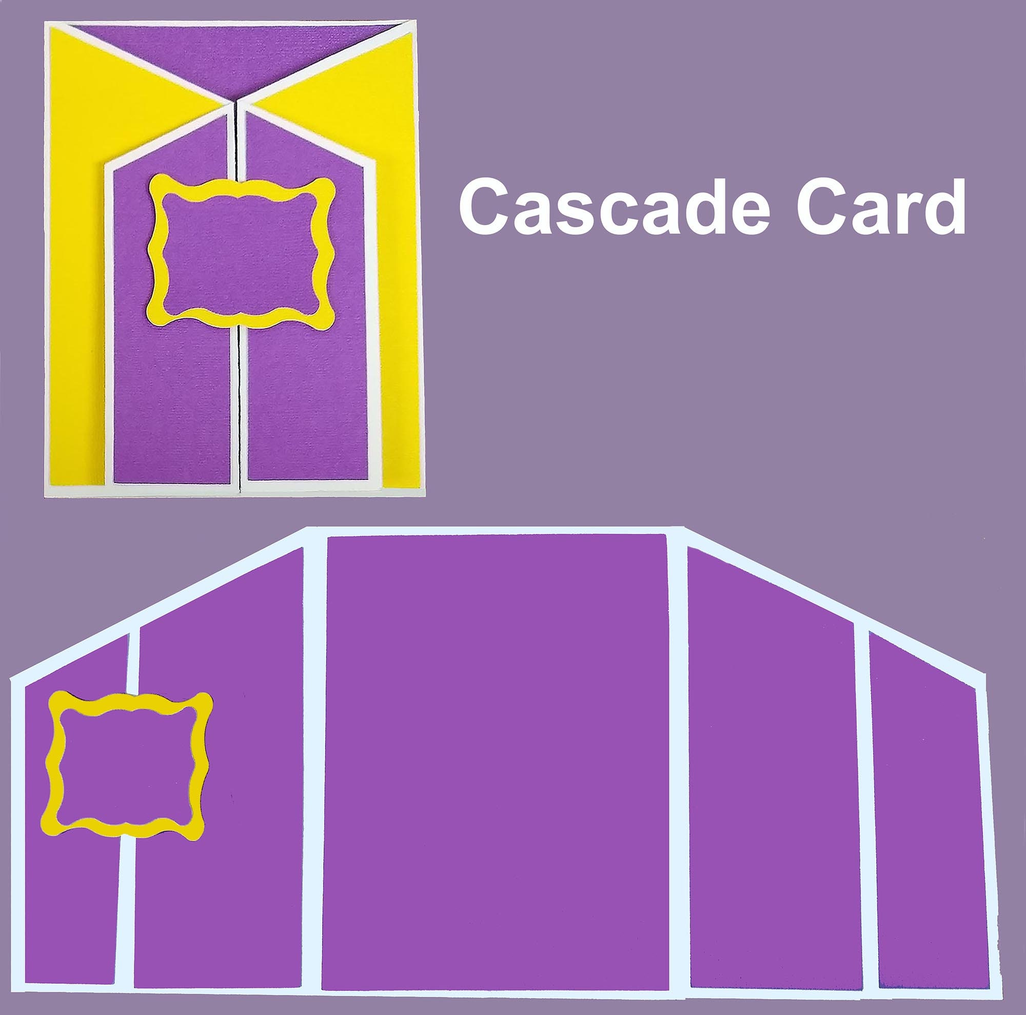 Set 1 Four A2 Fun Fancy Fold Card Patterns and an A2 Envelope - Etsy