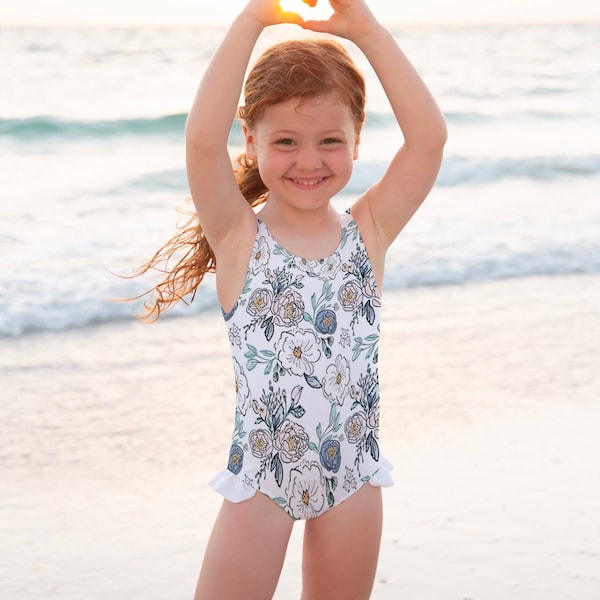 Little Girls Bathing Suit Etsy