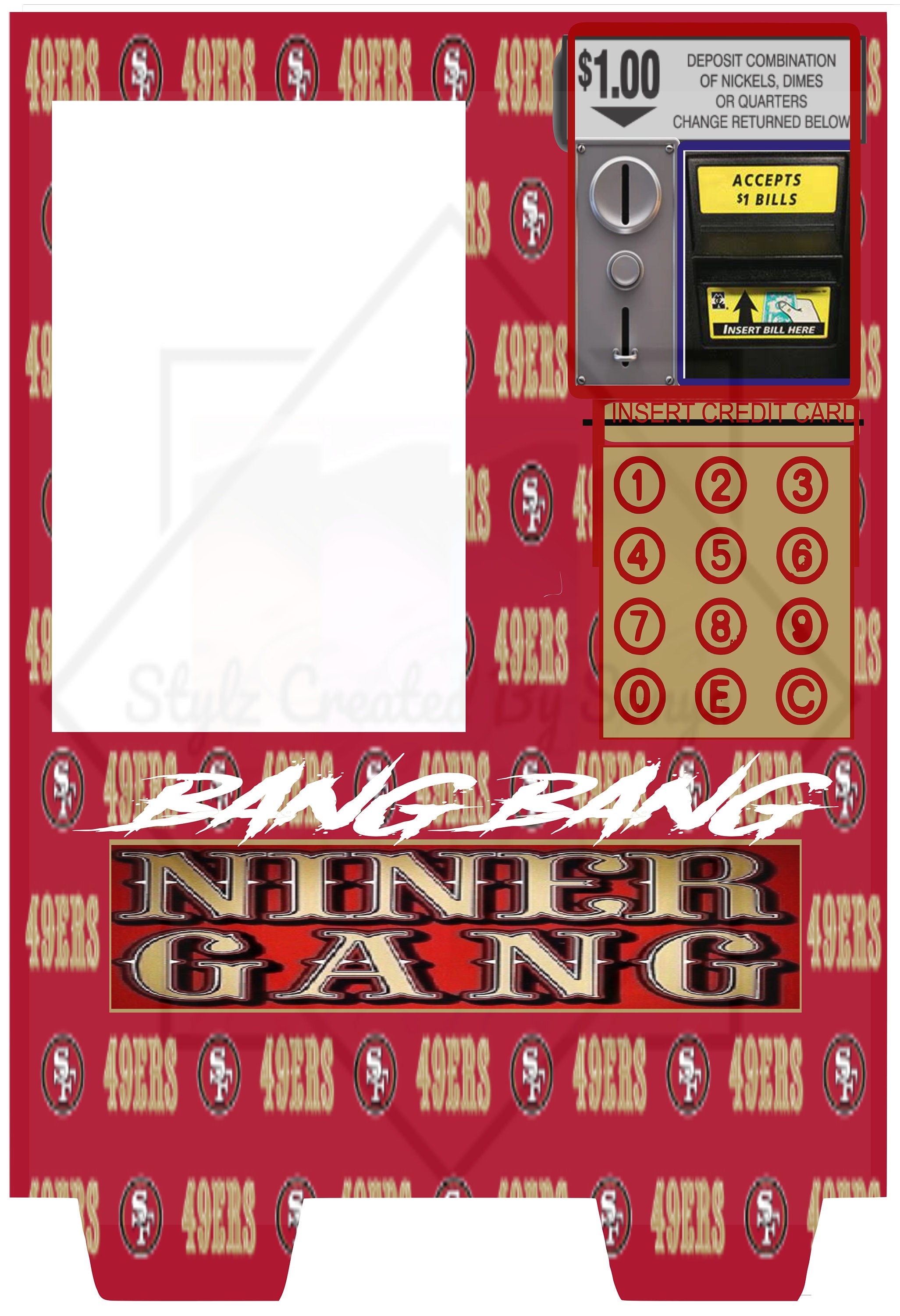 9er's Vending Machine Template. Comes With Side Panels, Back Panel, and ...