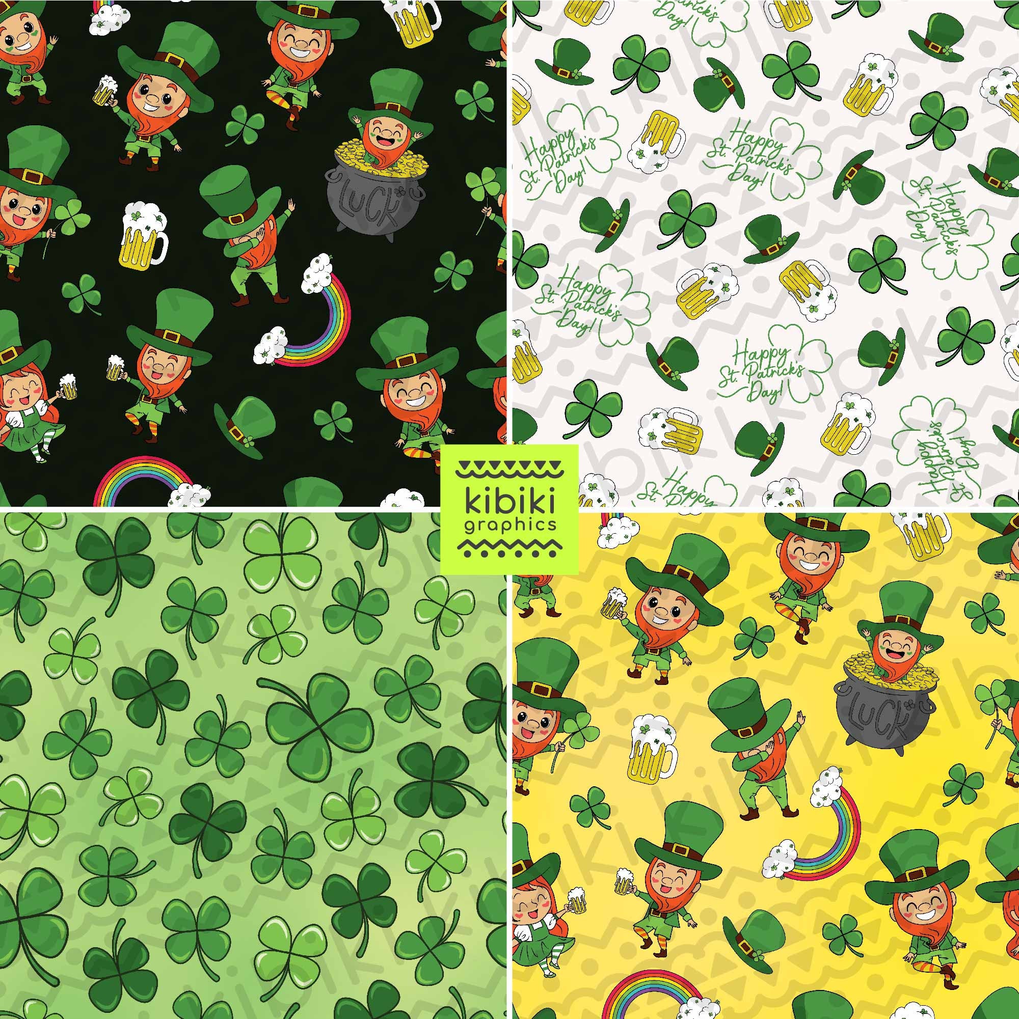 INSTANT DOWNLOAD Seamless Pattern St Patrick Digital Paper - Etsy