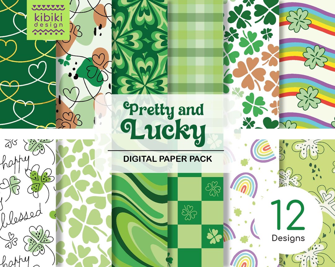Saint Patrick's Day Digital Paper St Patrick Digital - Etsy