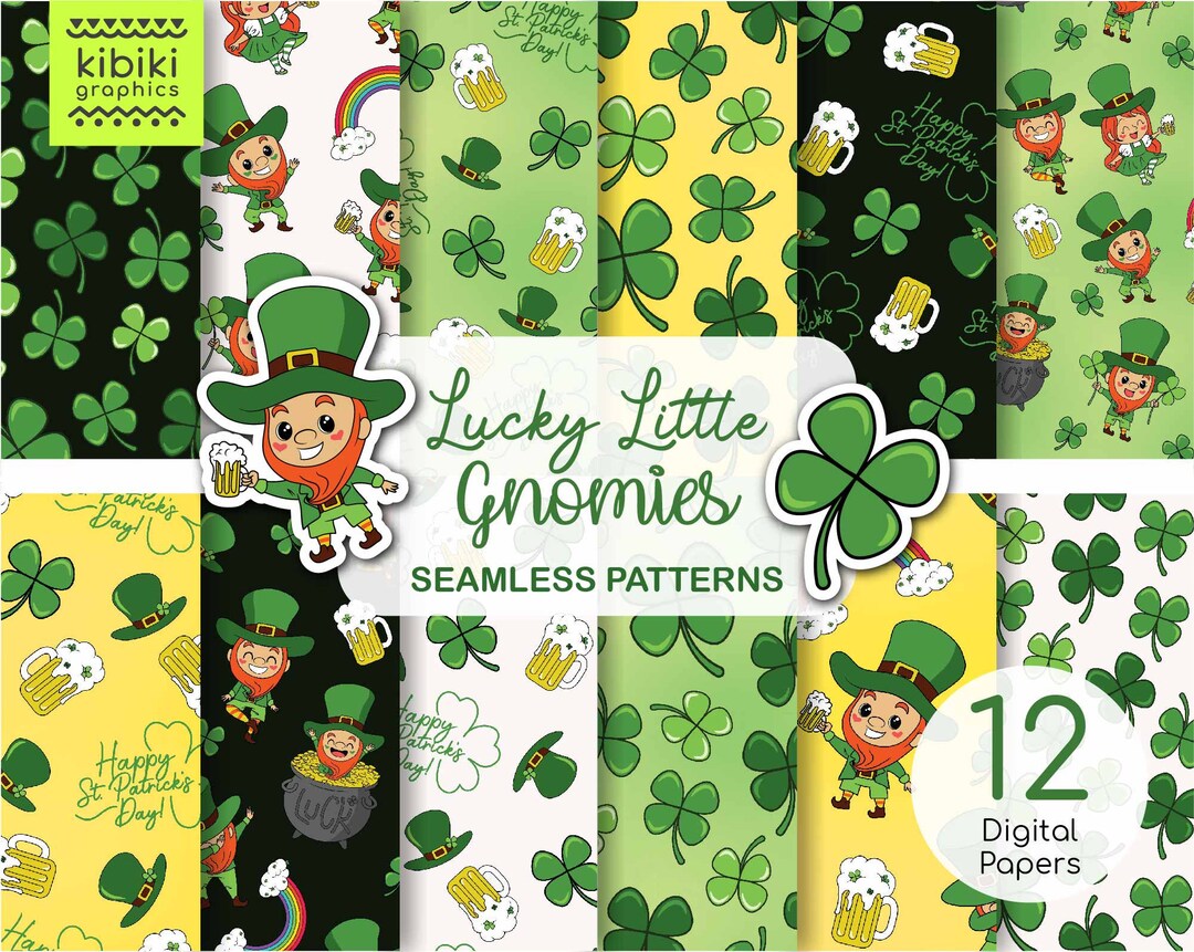 INSTANT DOWNLOAD Seamless Pattern St Patrick Digital Paper - Etsy
