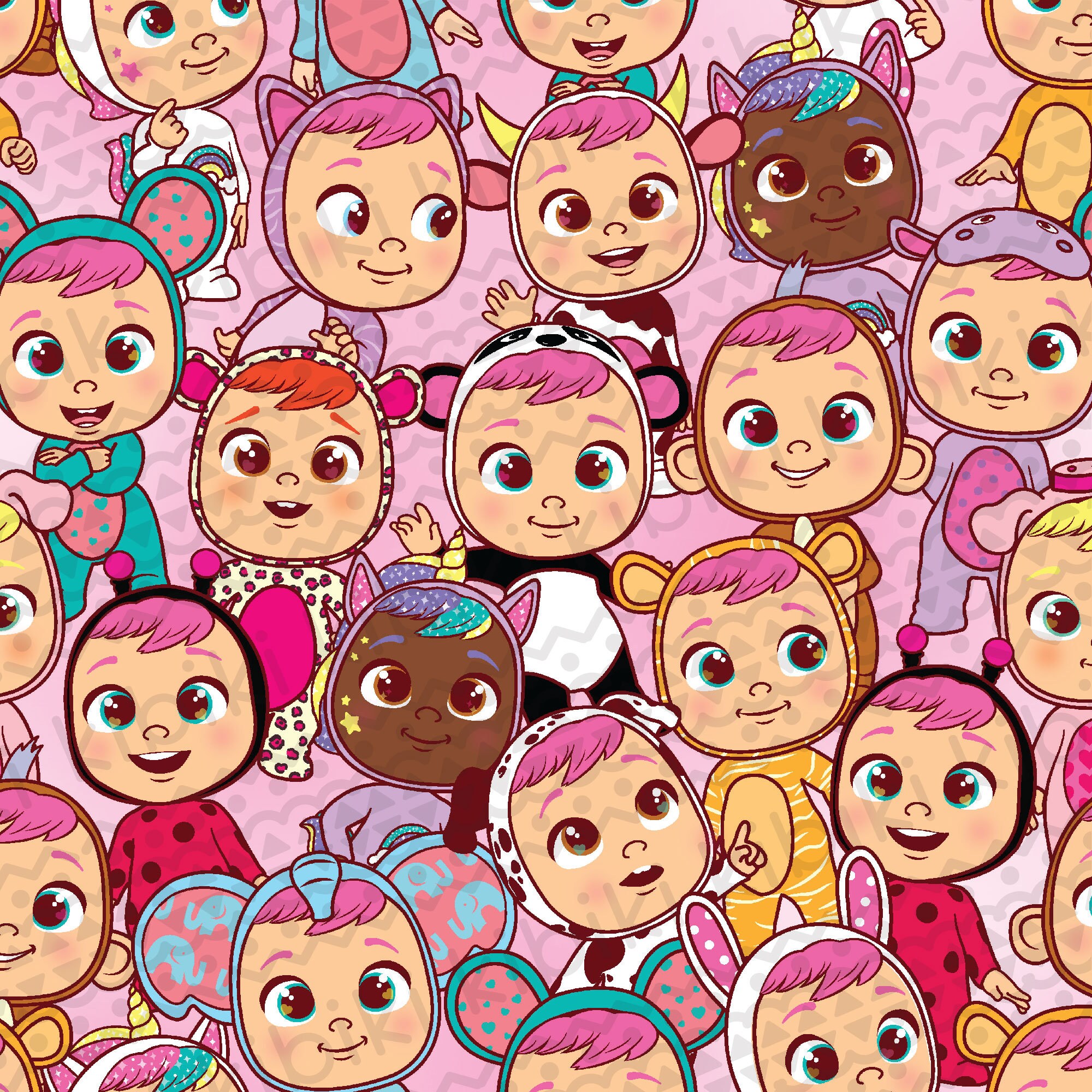 INSTANT DOWNLOAD Seamless pattern Cry babies digital paper | Etsy