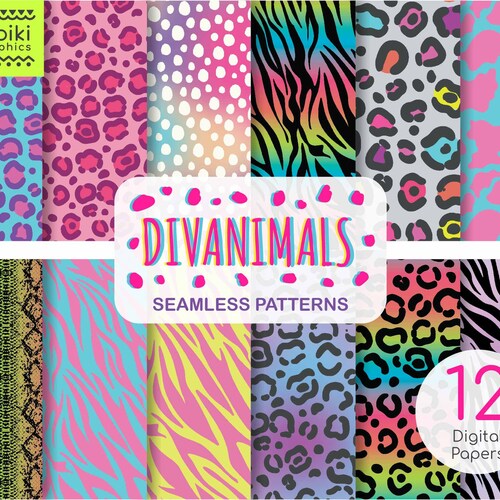 Animal Skin Print Digital Paper Instant Download. Cheetah | Etsy
