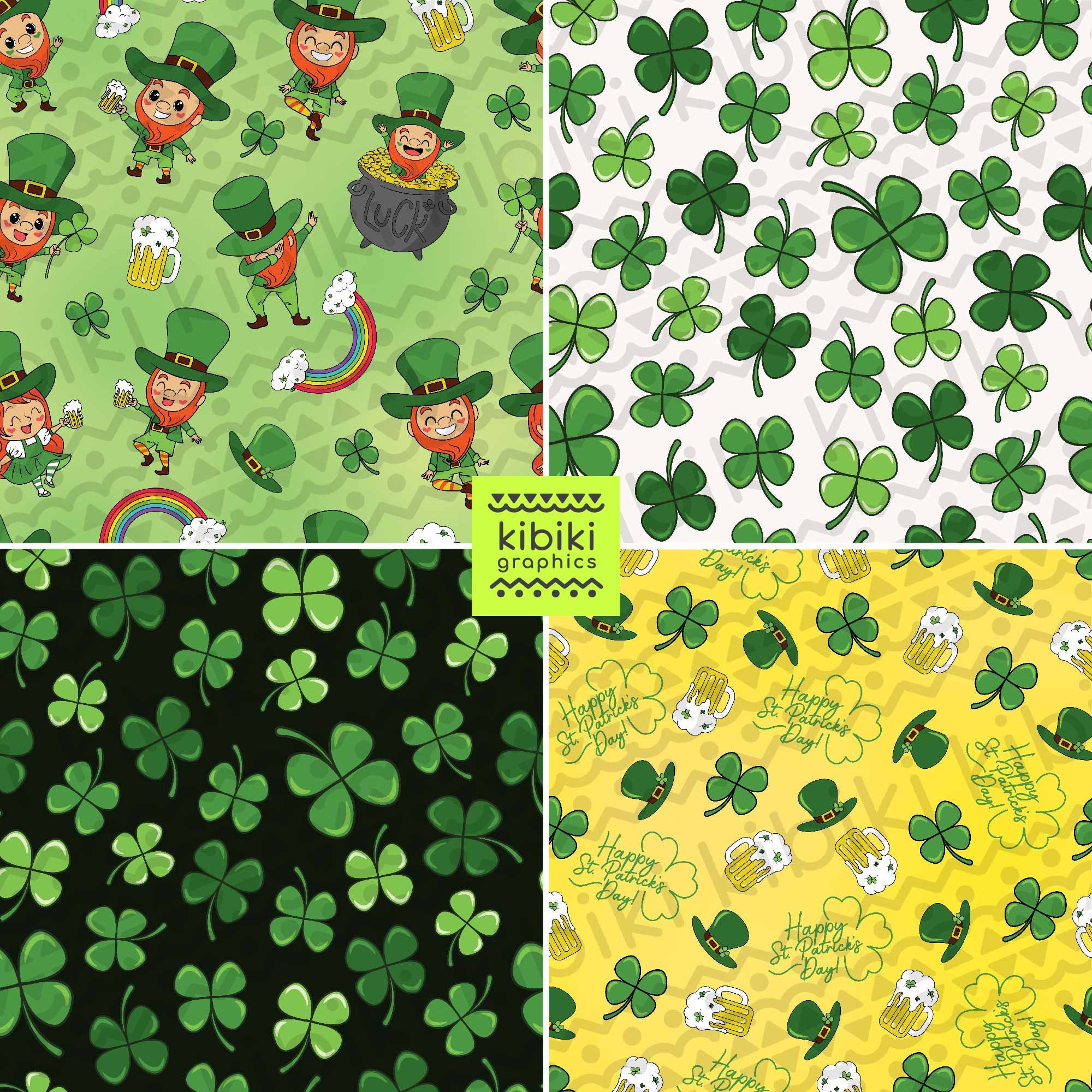 INSTANT DOWNLOAD Seamless Pattern St Patrick Digital Paper - Etsy